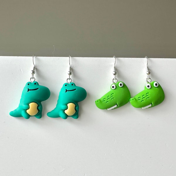 Crocodile Earrings - Etsy