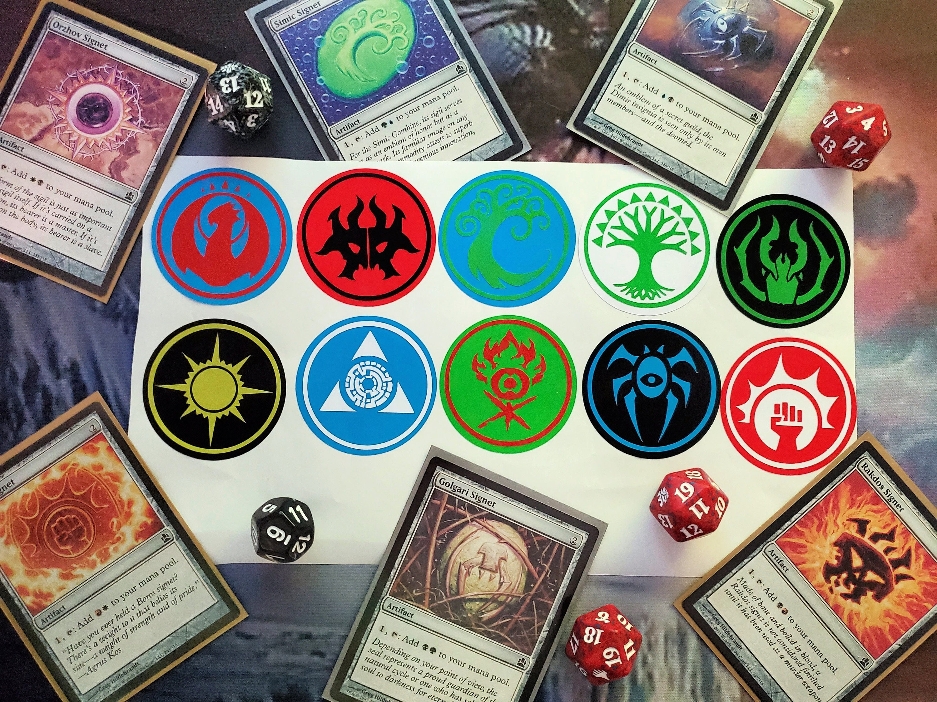 Gruul MTG Guild Symbol Sticker | Etsy