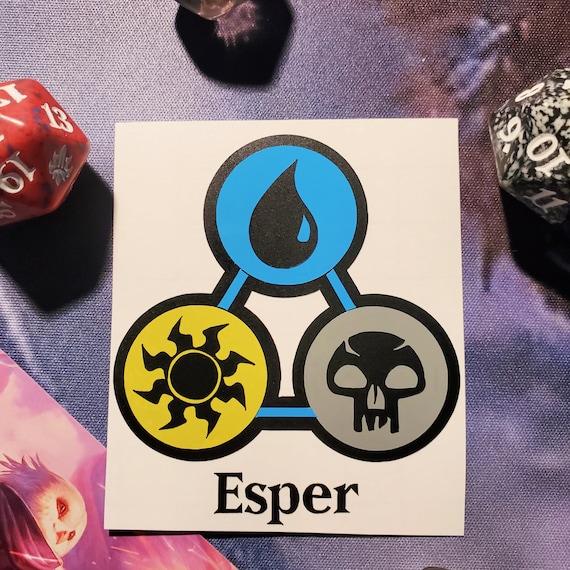 Esper MTG Tri-color Decal - Etsy