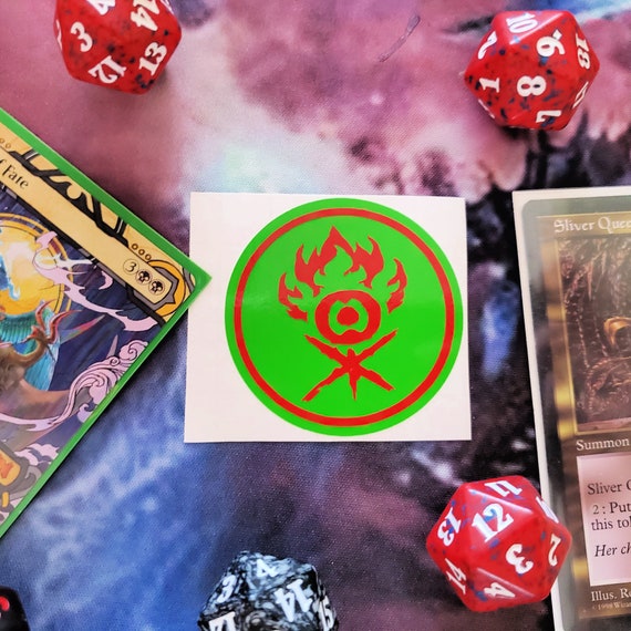 Gruul MTG Guild Symbol Sticker | Etsy UK