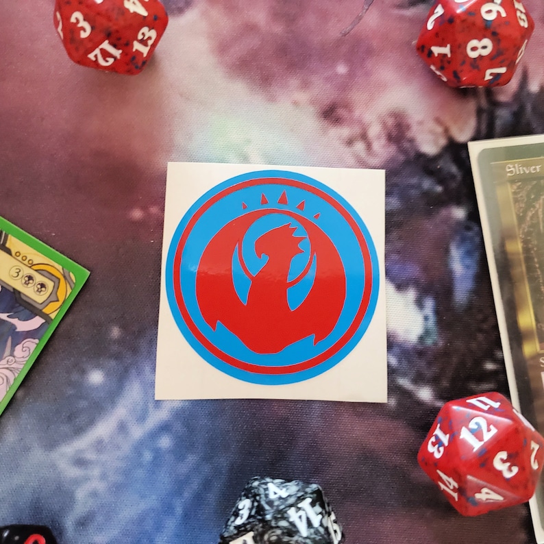Izzet MTG Guild Symbol Sticker | Etsy