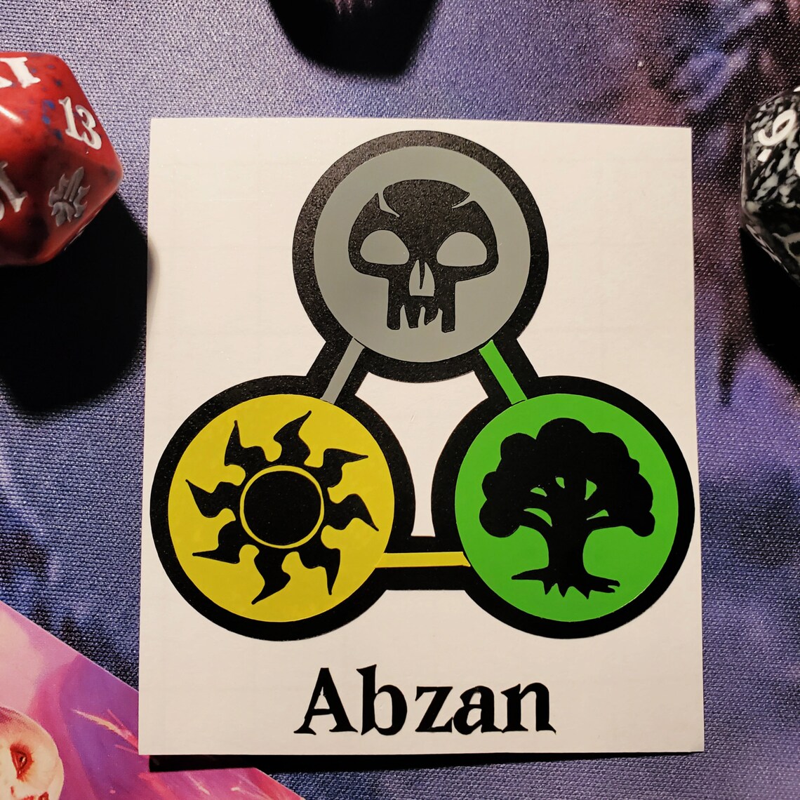 Tri-color MTG Decals - Etsy