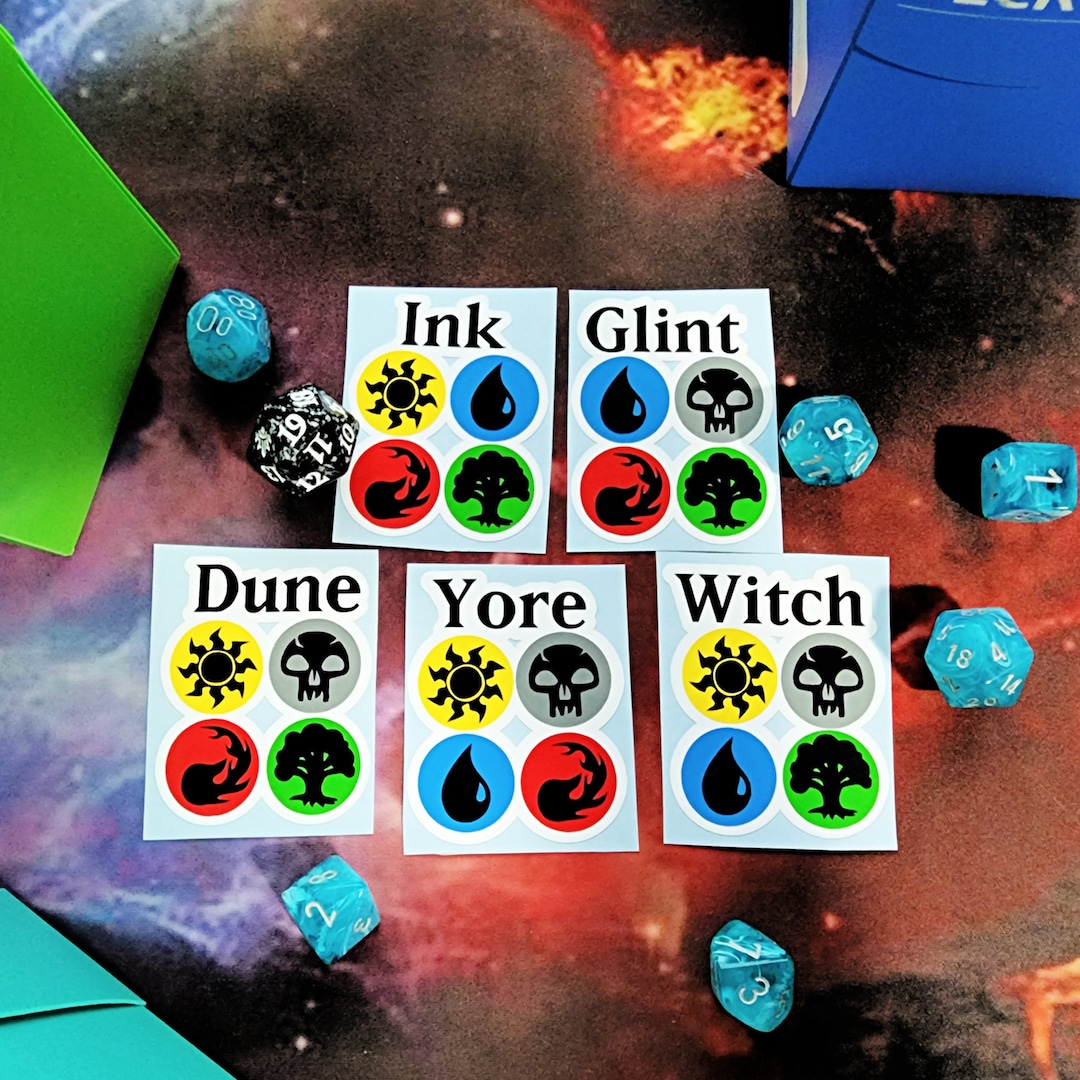 MTG 4 Color Deck Stickers - Etsy