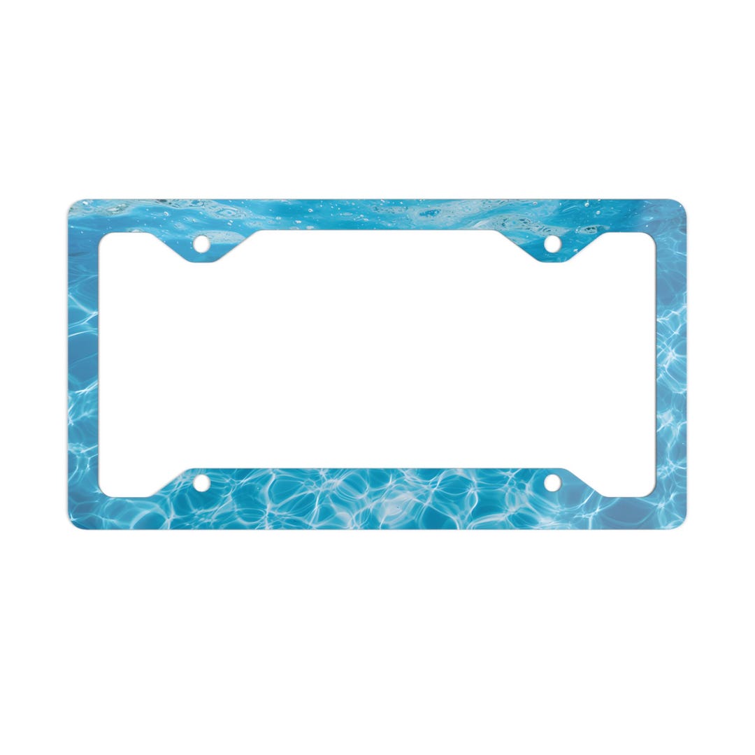 Swimming Pool Water Texture License Plate Frame: Car Accessory - Etsy