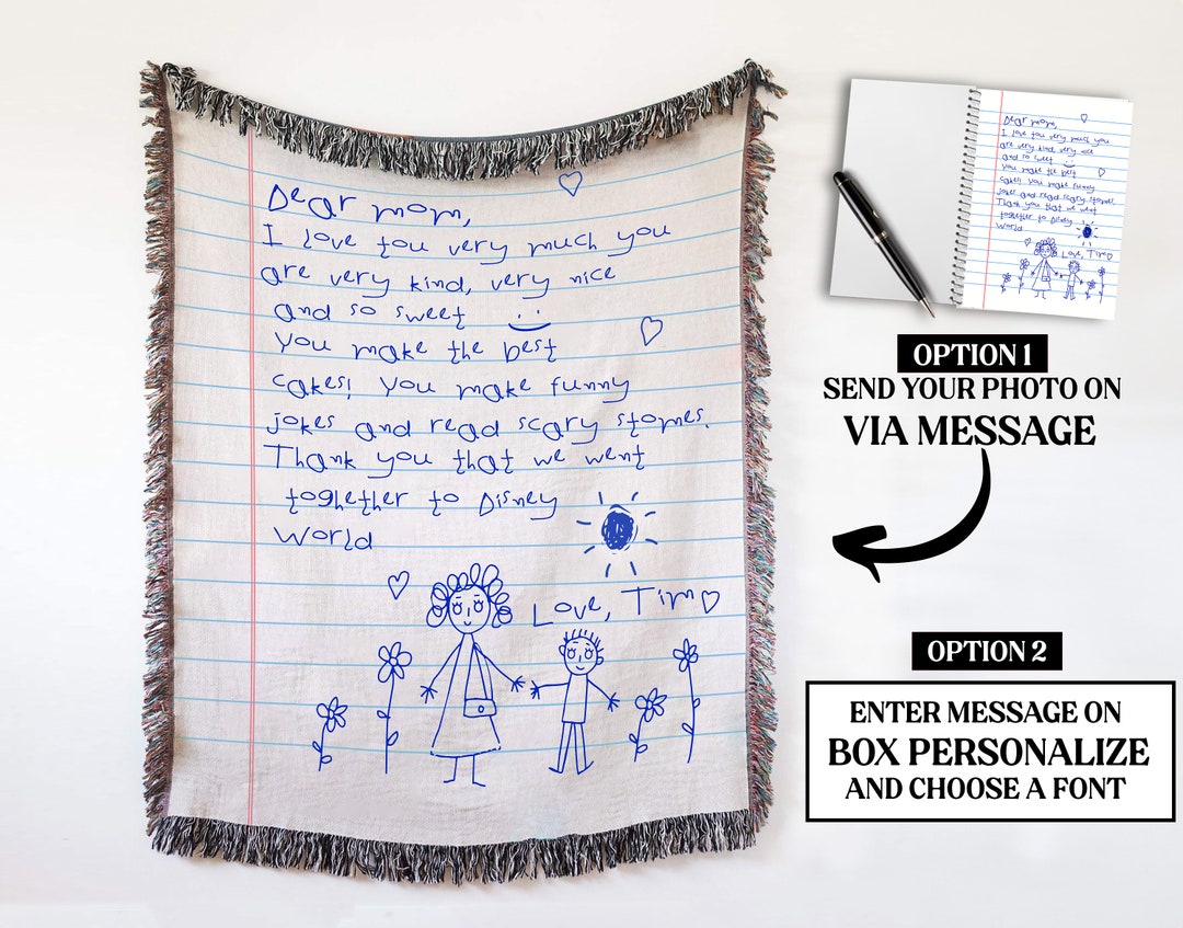 Personalized Blanket | Love Letter Blanket | Custom Blanket ...