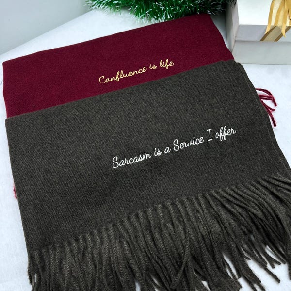 Quote Scarf - Etsy