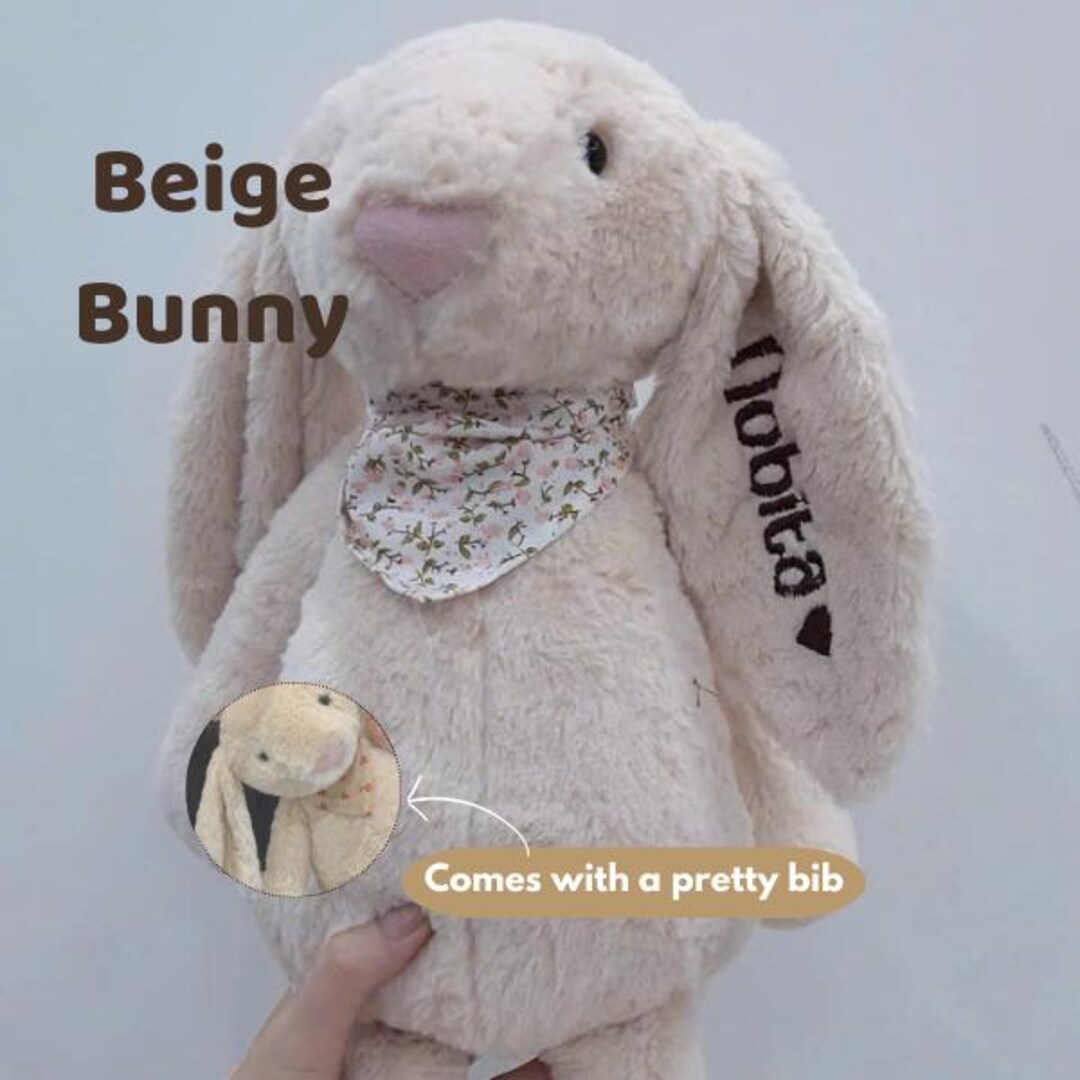 Personalized Plush Bunny Rabbit, Bunny Rabbit, Teddy Bear Embroidered ...