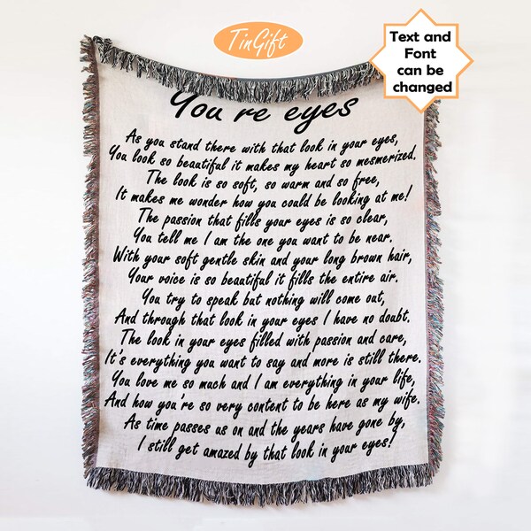 Blanket With Poem - Etsy