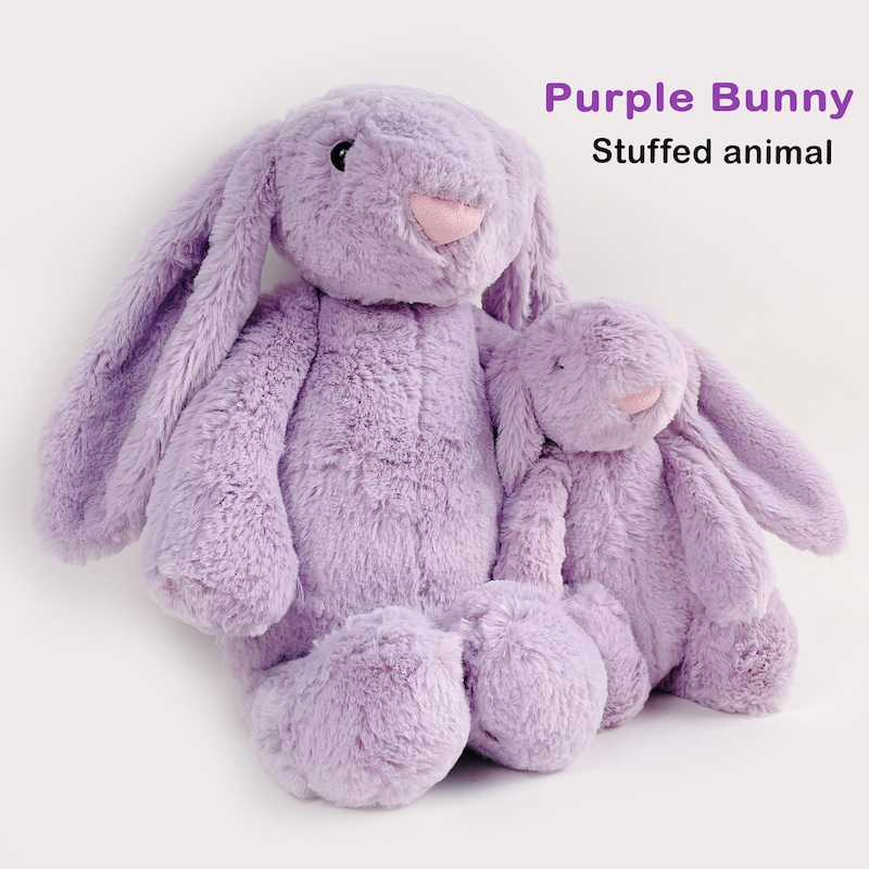 Purple Stuffed Bunny - Etsy
