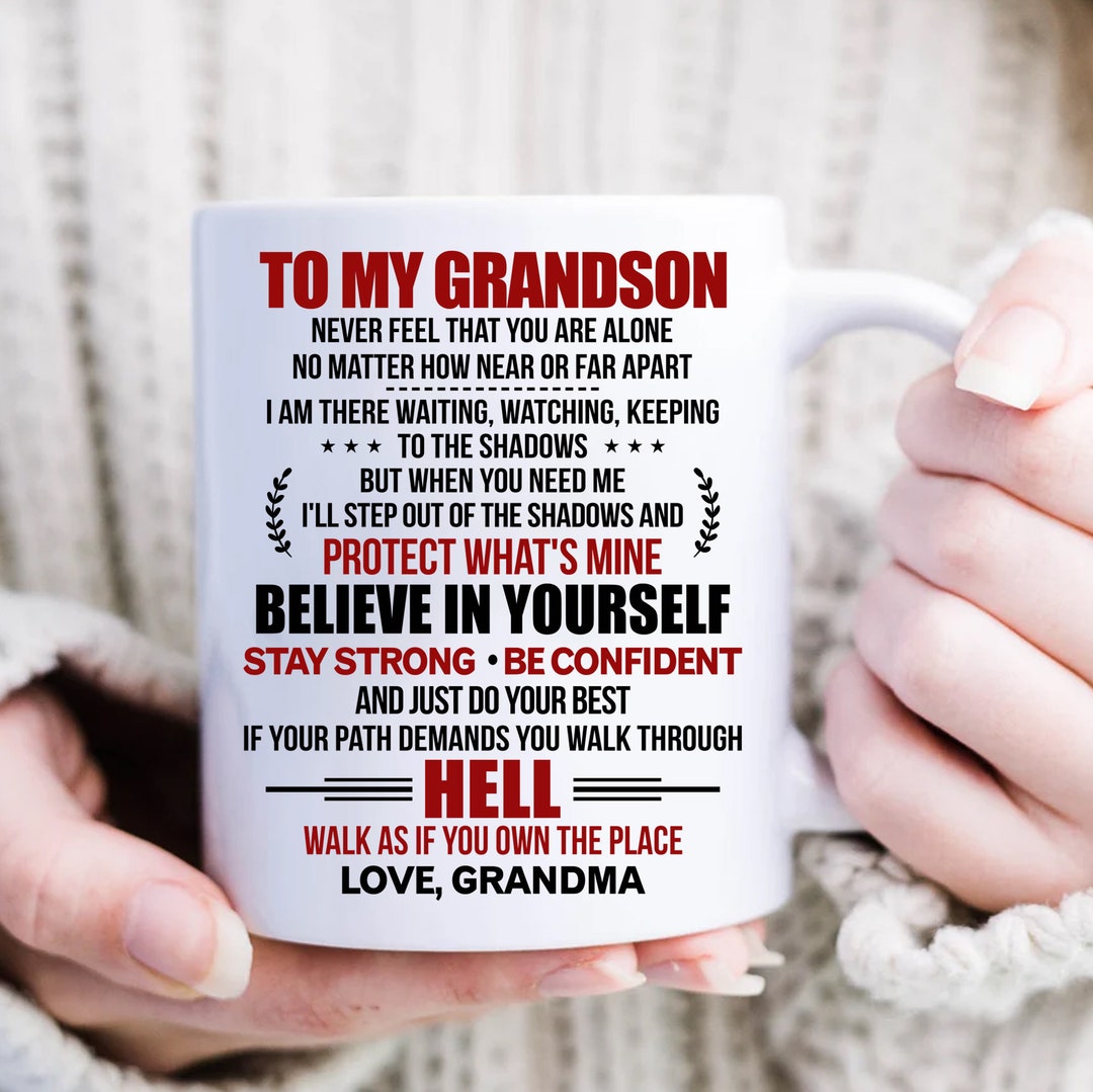 To My Grandson Mug, Mugs for Grandson, Personalized Coffee Mug From ...