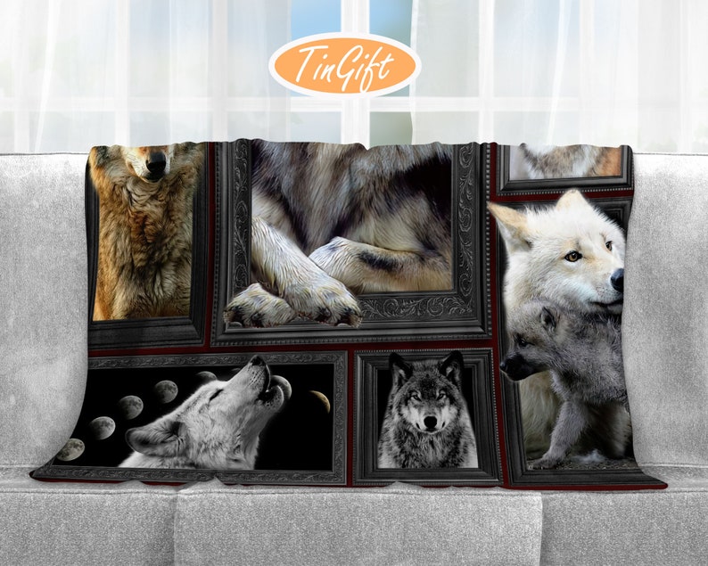 3D Wolf Fleece Blanket Wolf Lover Gift Blanket Wolf Design - Etsy