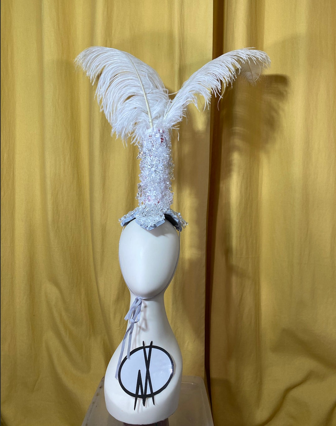Feather Burlesque Vintage Headpiece Bridal Showgirl Headpiece - Etsy