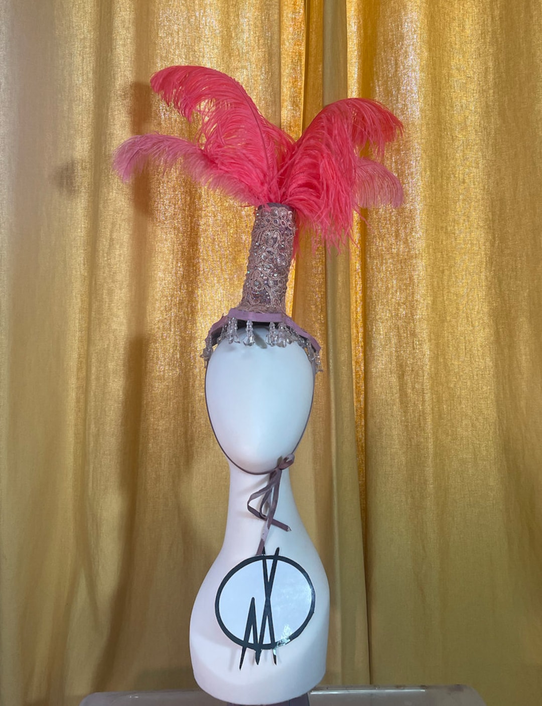 Feather Burlesque Vintage Headpiece Bridal Showgirl Headpiece - Etsy
