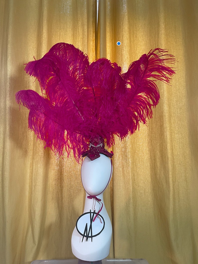 Feather Burlesque Vintage Headpiece Bridal Showgirl - Etsy