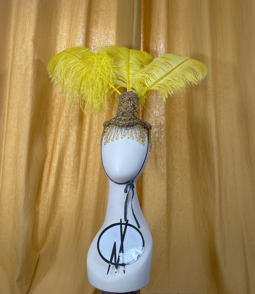 Showgirl Burlesque Costume Vegas Feather Headpiece - Etsy
