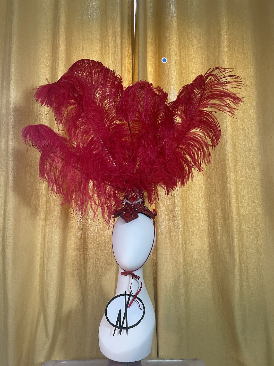Showgirl Burlesque Costume Vegas Feather Headpiece - Etsy