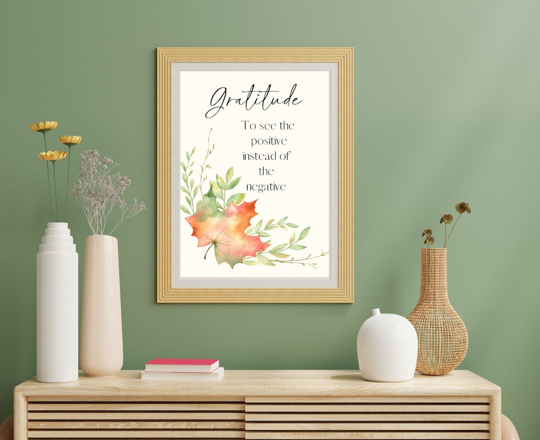 Gratitude Wall Art Thanksgiving Wall Art Grateful Art Instant Download ...