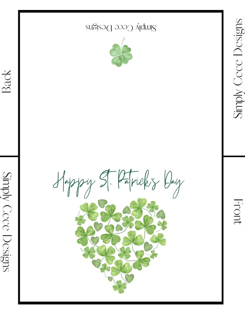St. Patrick's Day Printable Greeting Cards, Three St. Patty Cards ...