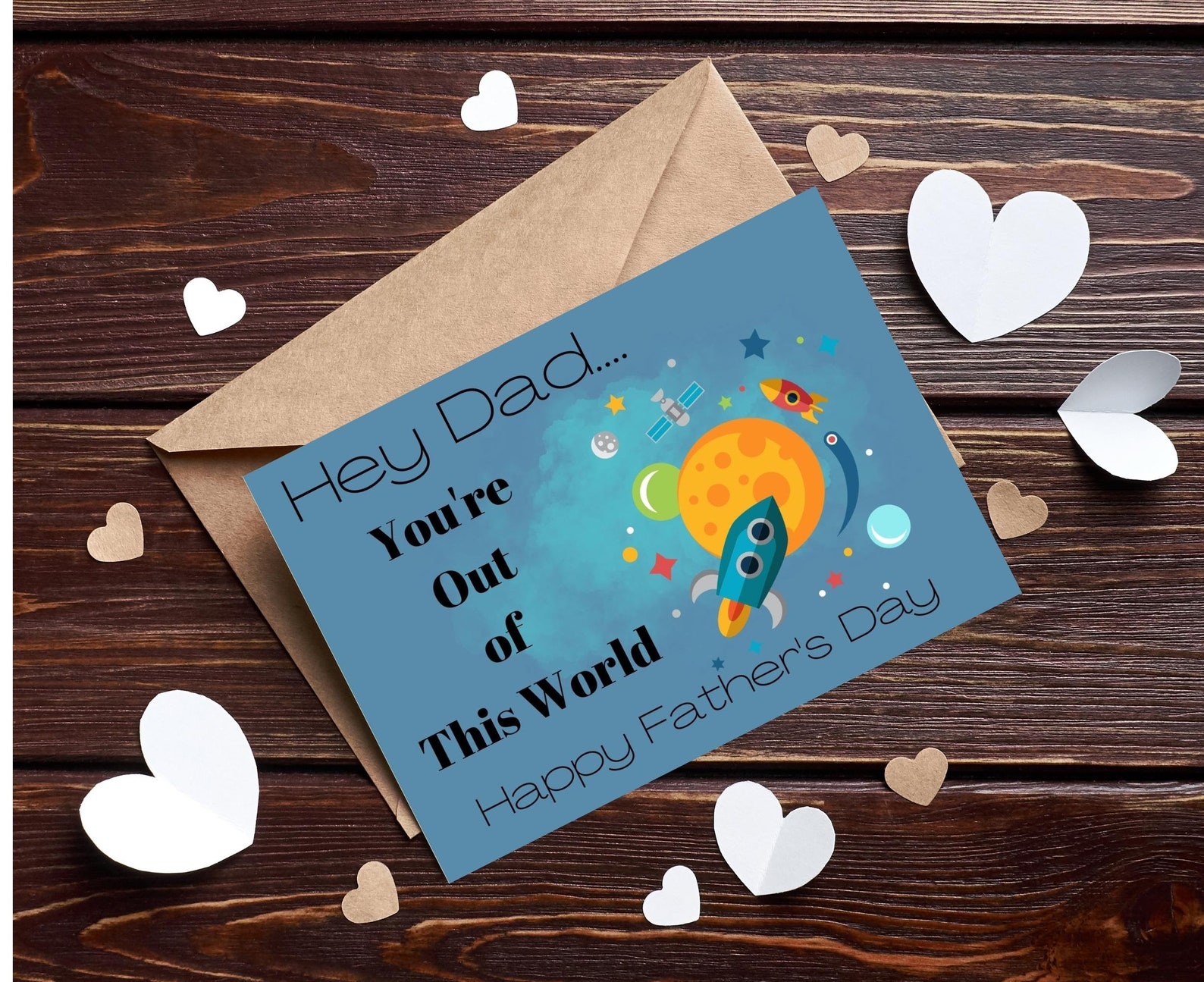 Father's Day Printable Greeting Cards, Instant Download, 7x5 Card Happy ...