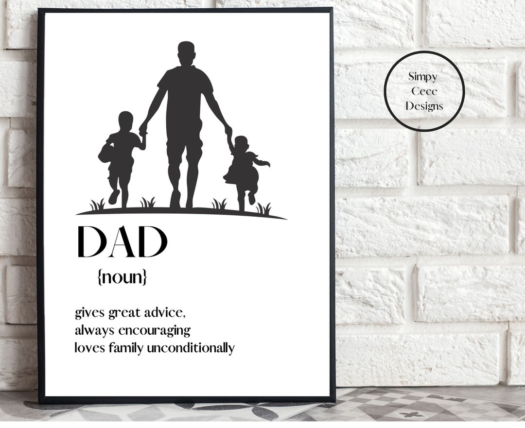 Dad Definition Digital Print | Father's Day Gift | Father's Day ...