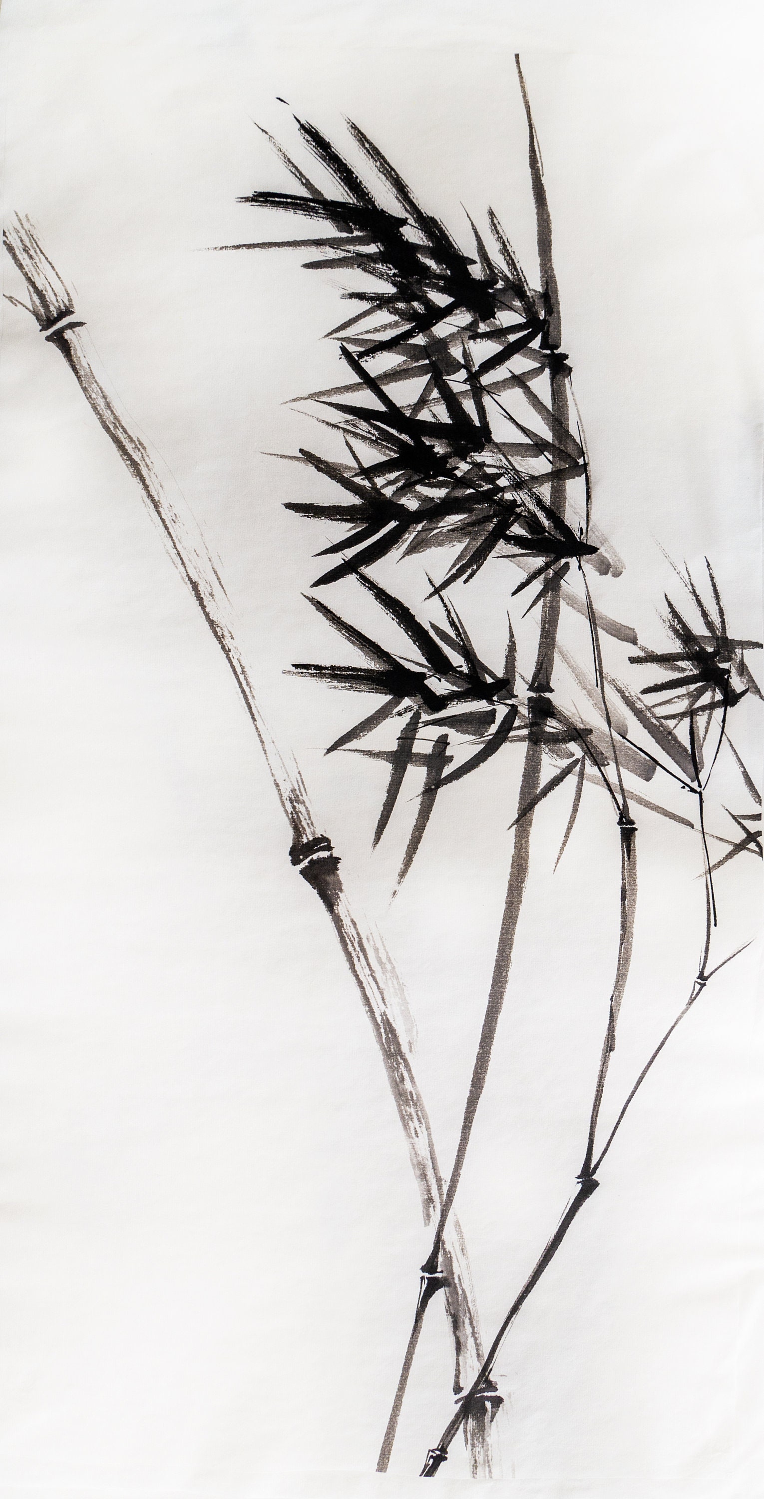 Digital Print Original Painted Bamboo Ink Wash Painting - Etsy UK