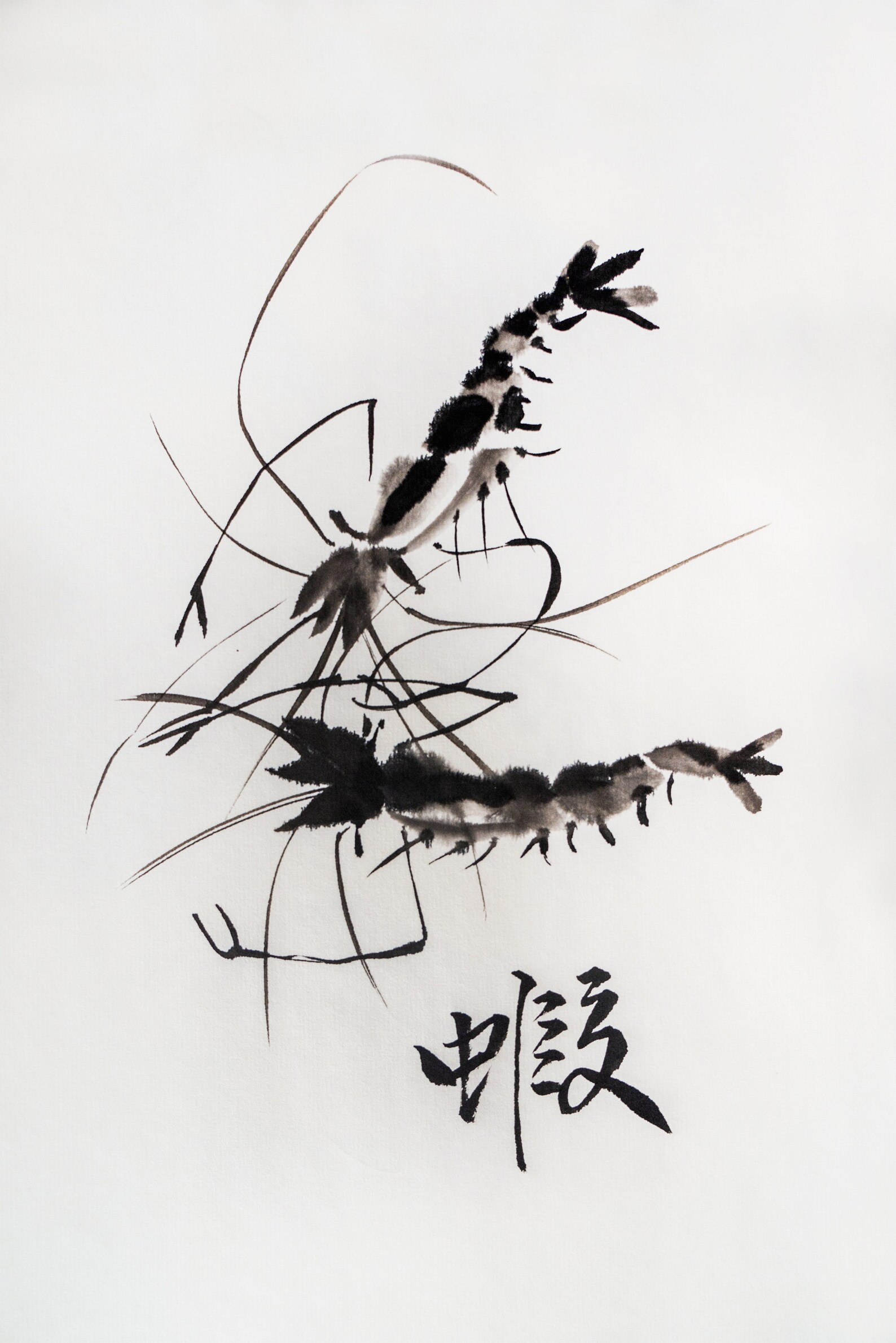 Digital Print | Original Painted Fish Shrimp Crab | Printable Chinese ...