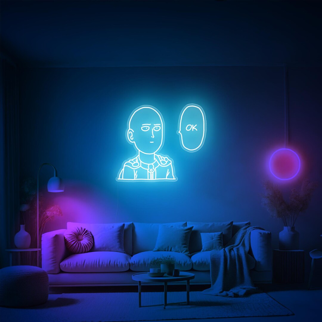 Anime Character - Led Neon Sign, Wall Decor, Wall Sign, Wall Sign, Neon ...