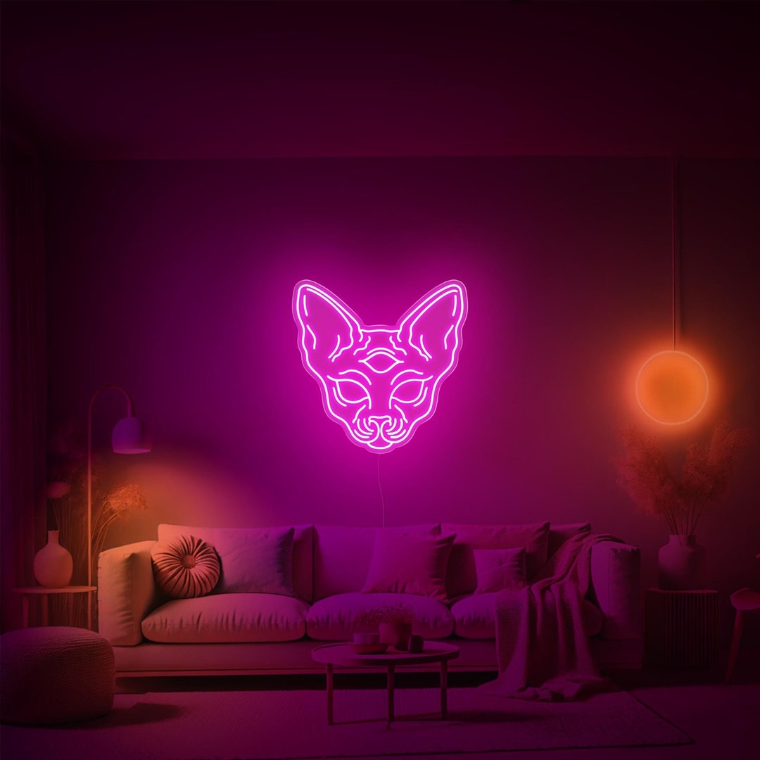 Sphynx Cat - Led Neon Sign, Wall Decor, Wall Sign, Wall Sign, Neon ...