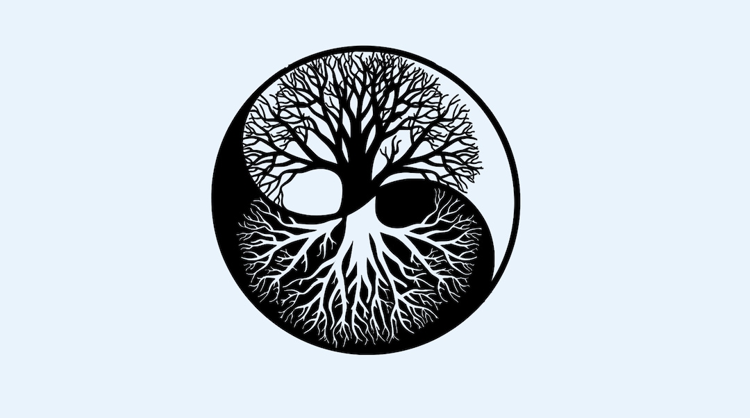 Ying Yang Tree of Life Vinyl Decal - Etsy Australia