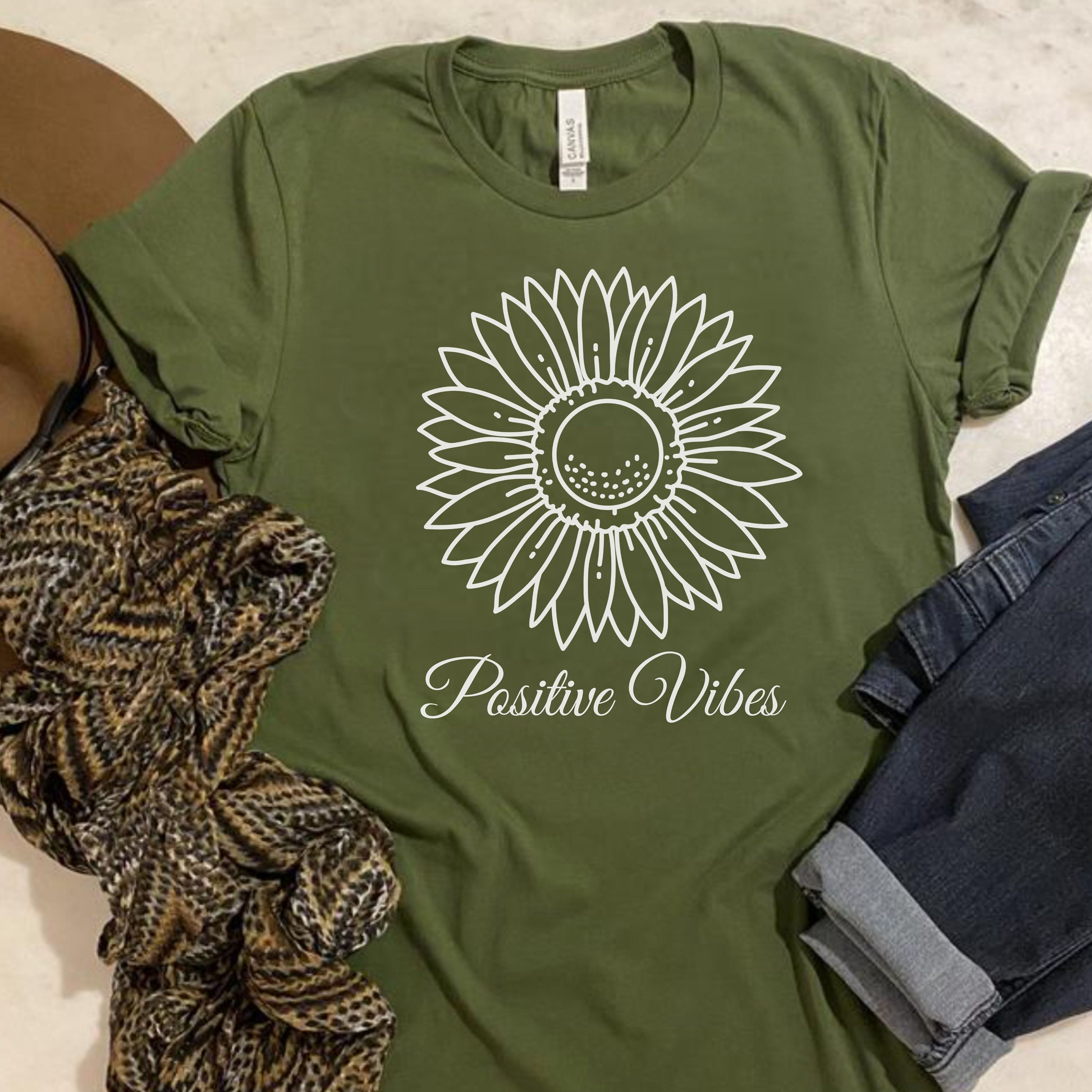 Positive Vibes Shirt Be Nice Tee Kindness T Shirt Scatter | Etsy