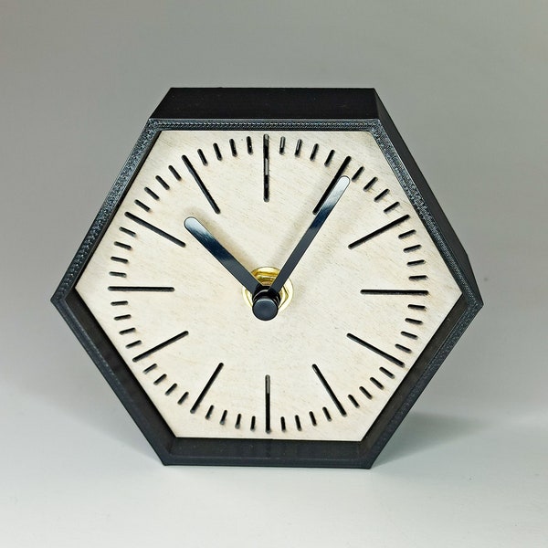 Hexagon Clock - Etsy New Zealand