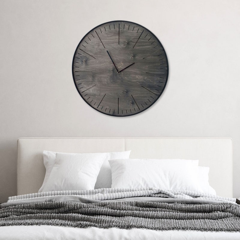 Big Black Clocks - Etsy