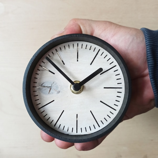Black White Clock - Etsy