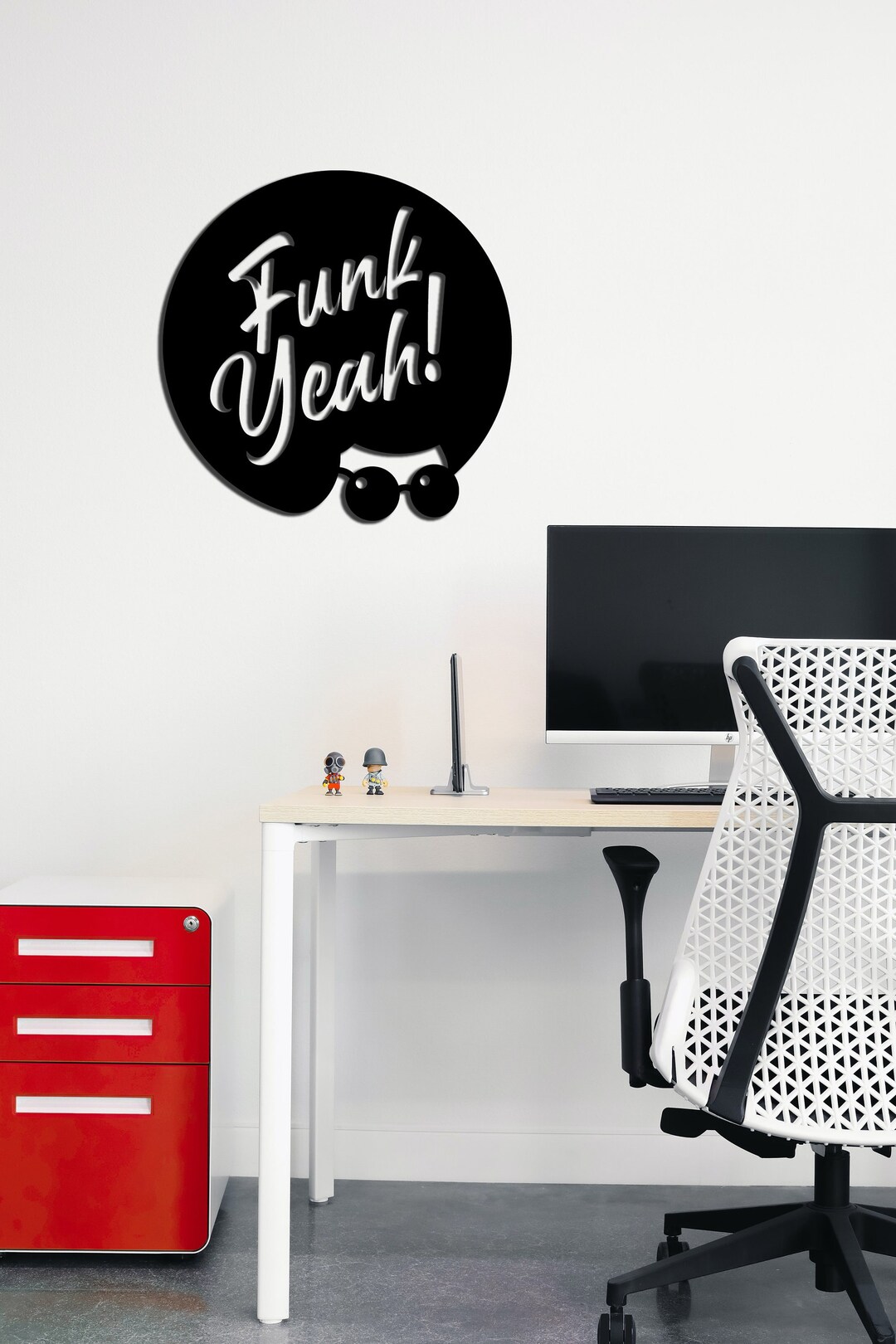 MDF Funk Wall Art, Black Decoration for Club, Caffe, Home, Fanart, FUNK ...