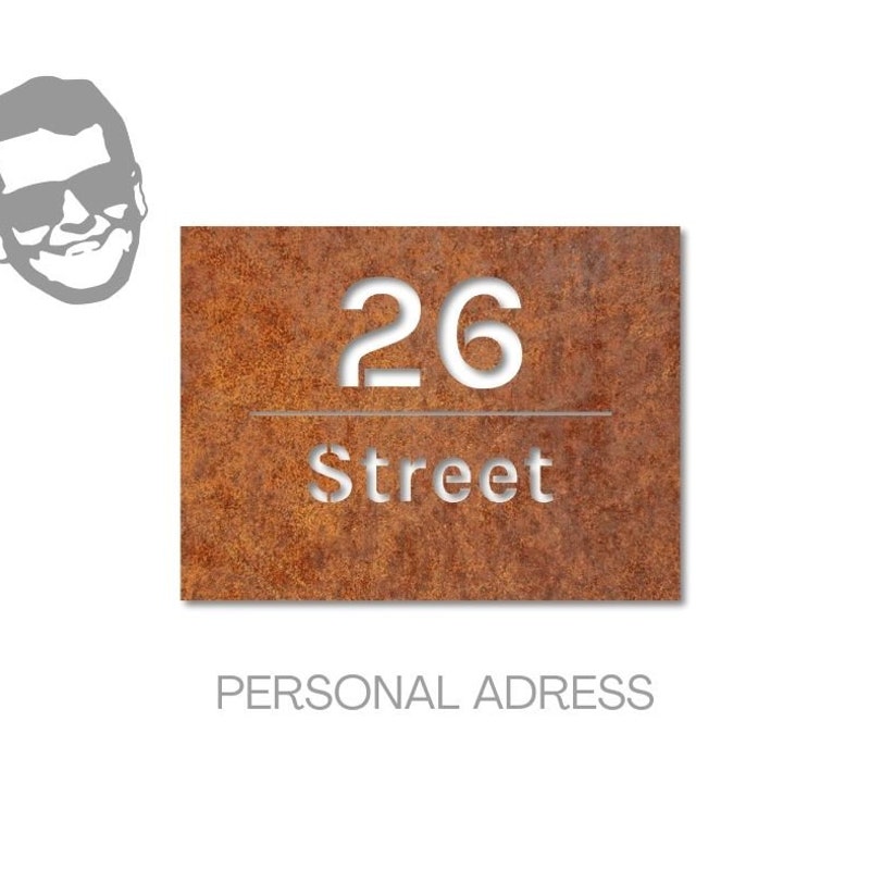 Steel Address Sign - Etsy