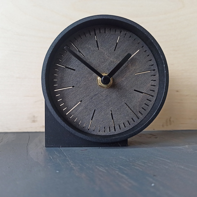 Desk Clock Black - Etsy