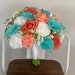 Aqua Turquoise Coral Light Teal Peach Pink Beach Wedding - Etsy