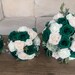 Emerald Green Cream and Ivory Rose Bridal Bouquet Wedding - Etsy