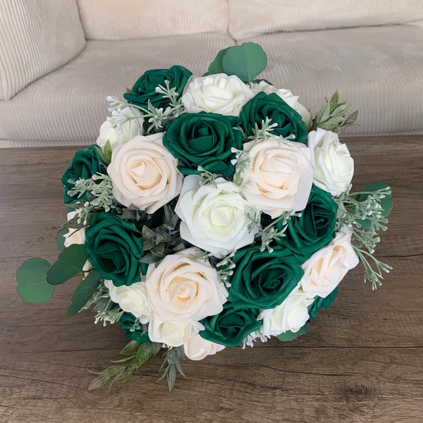 Wedding Bouquets Emerald Green - Etsy