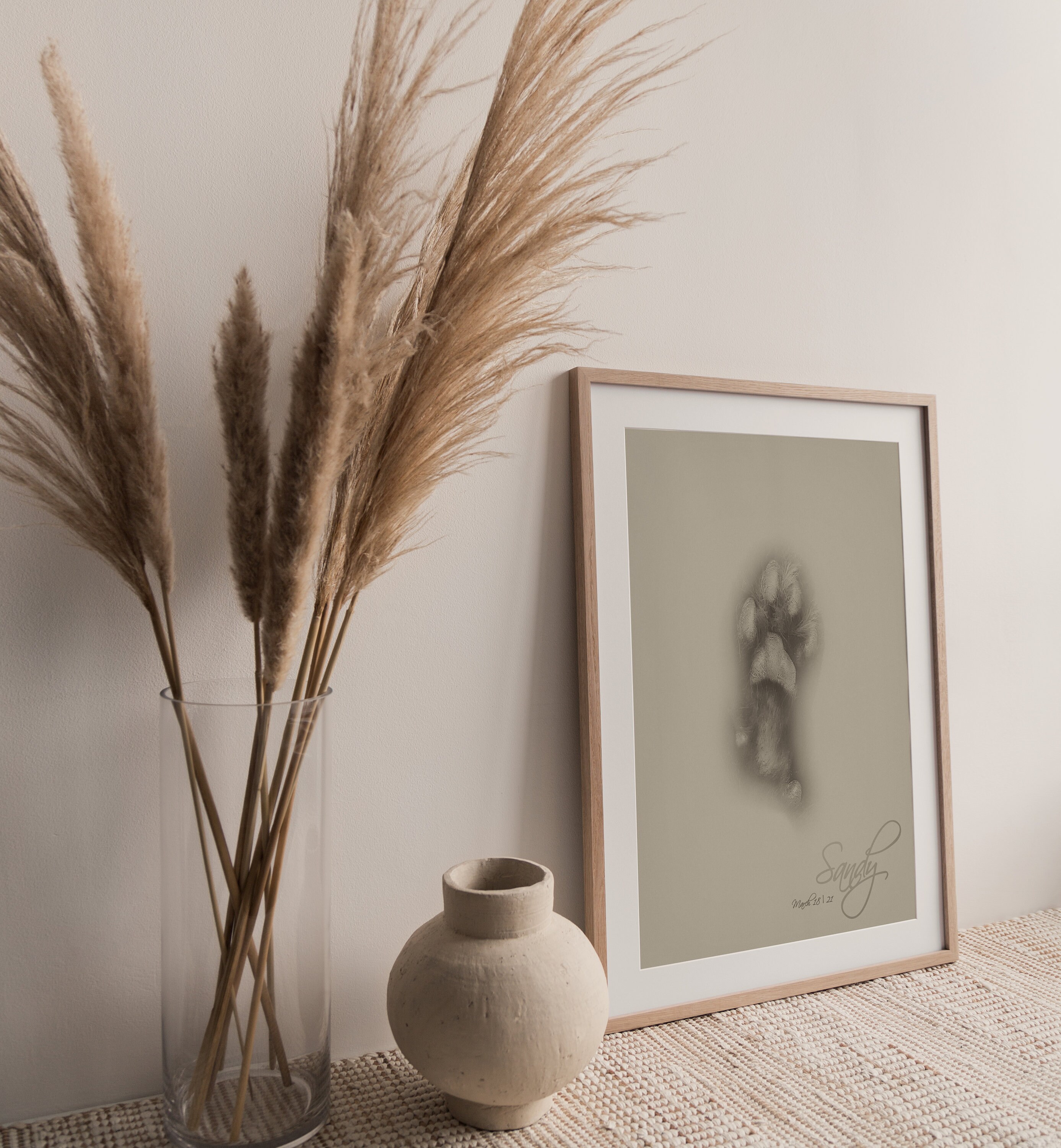 Your Pets Real Paw on Print! Vintage Dogs Cats Legacy Prints Digital ...
