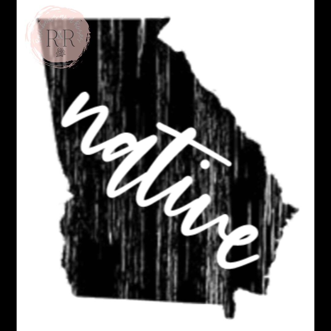 Distressed Georgia Native Decal Png/instant Digital Download - Etsy