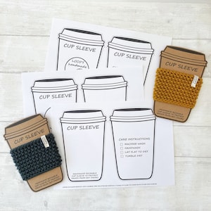 PRINTABLE Coffee Cup Sleeve Display Template / PDF Download - Etsy