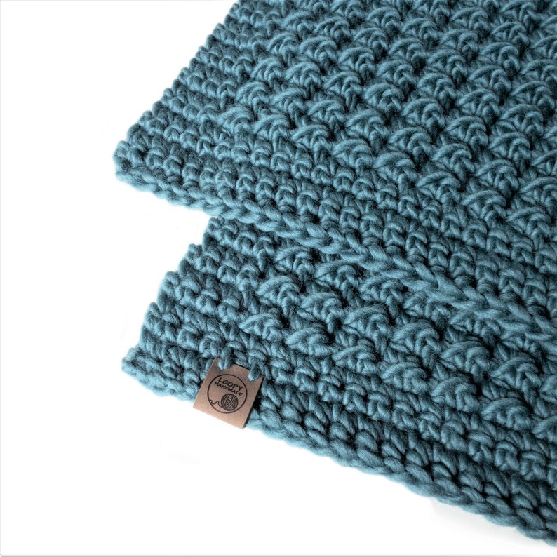 CROCHET PATTERN / Loopy Blanket / Easy Crochet Pattern / - Etsy