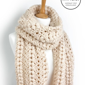 Crochet Scarf Pattern / Emily Scarf / PDF Download - Etsy
