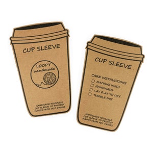 PRINTABLE Coffee Cup Sleeve Display Template / PDF Download - Etsy