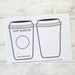 PRINTABLE Coffee Cup Sleeve Display Template - Etsy