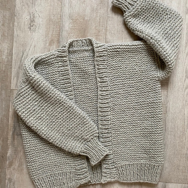 KNIT PATTERN / Loopy Puffy Cardi / Instant PDF Download | Etsy