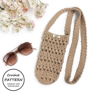CROCHET PATTERN / Loopy Water Bottle Bag / Easy Crochet Pattern ...