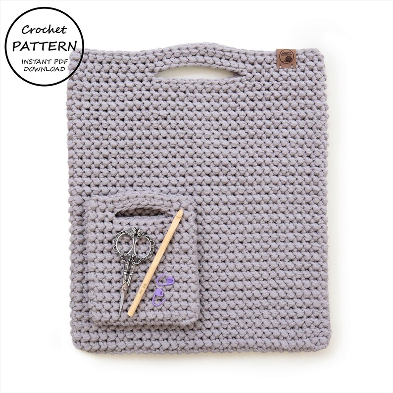 CROCHET PATTERN / Loopy Tote Bag / Easy Crochet Pattern / - Etsy