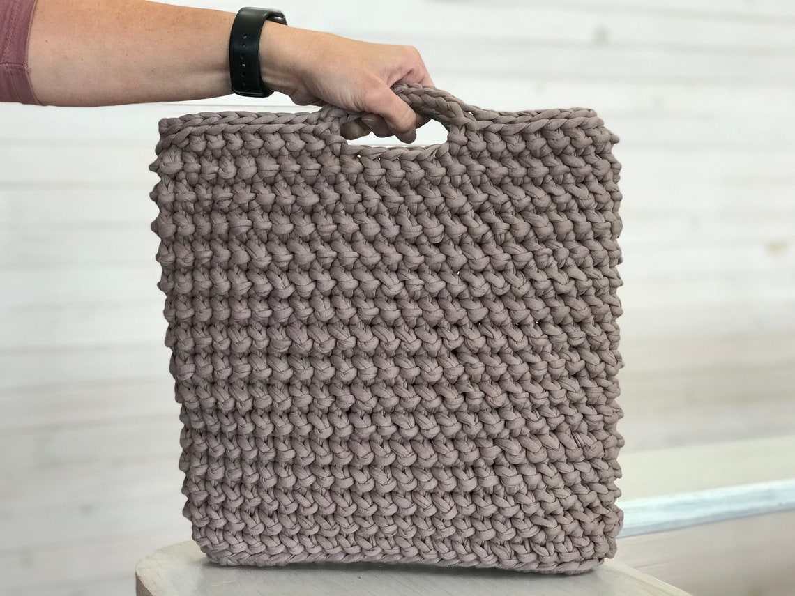 CROCHET PATTERN / Loopy Tote Bag / Easy Crochet Pattern / - Etsy